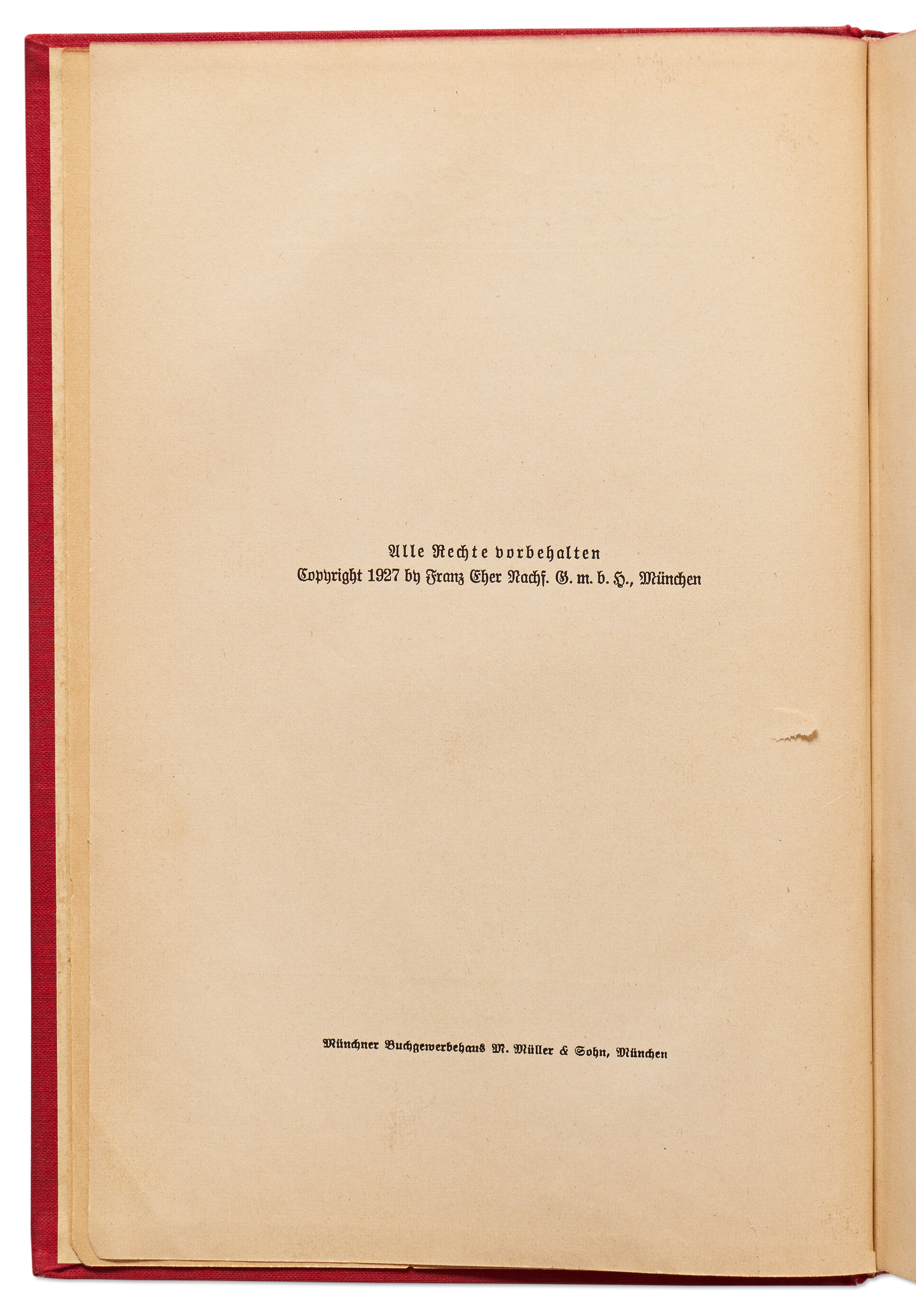 Lot Detail - Adolf Hitler Signed First Edition of ''Mein Kampf'' with ...